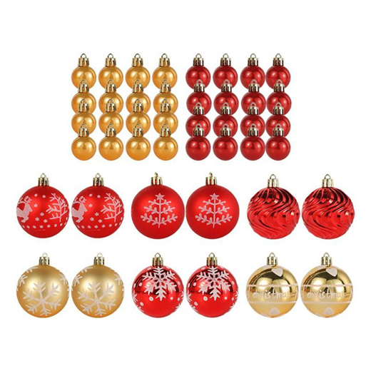 Qoo10 44 Pcs Christmas Balls Party Supplies Holiday Bedroom T